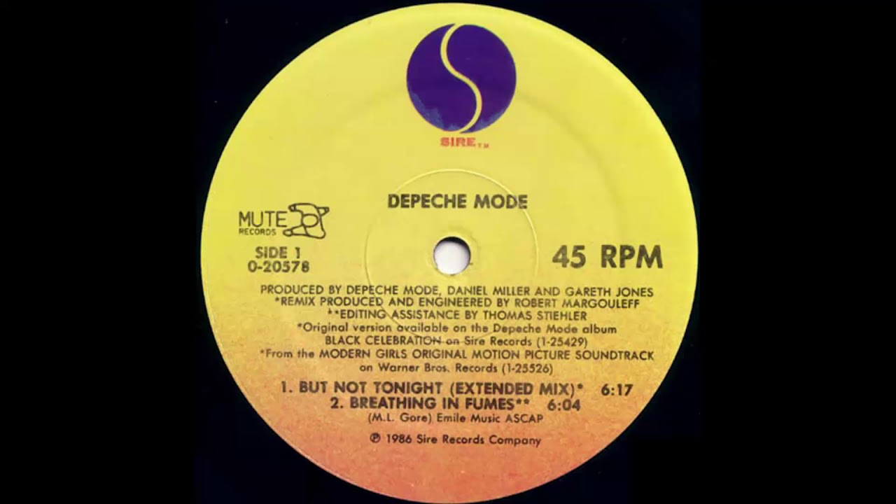 Depeche Mode - But Not Tonight (Extended remix) - YouTube