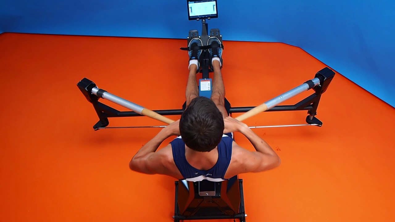 Real indoor rowing - Biorower S1club indoor sculler - YouTube