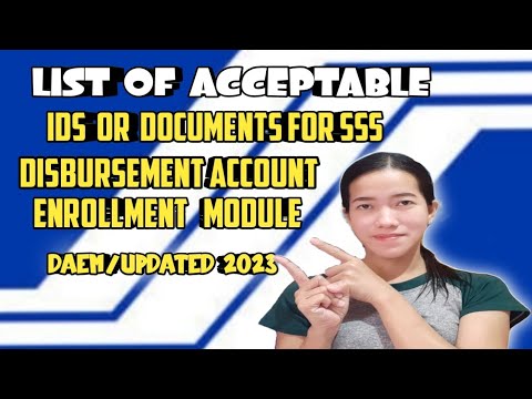 List of acceptable IDs or Documents for SSS Disbursement Account ...