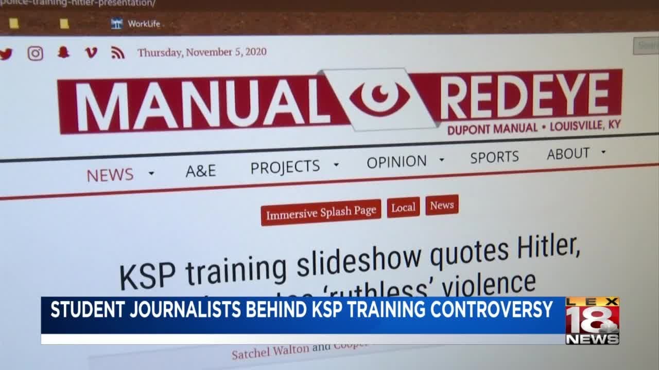 Meet one of two student journalists who uncovered KSP training ...