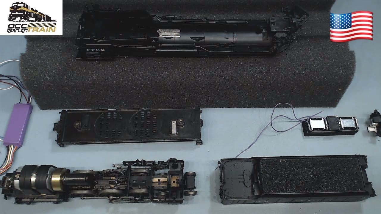 Sound decoder installation BLI Steam locomotive Part 1 - YouTube