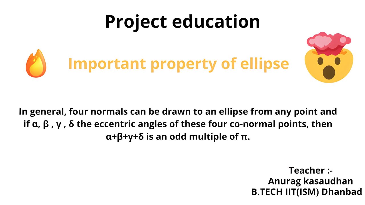 Sum of eccentric angles of co-normal points of ellipse equals to odd ...