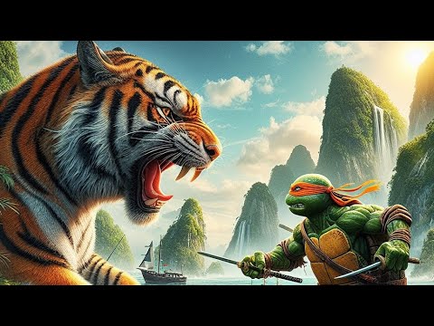 Ninja Turtle Survival on Island 🐢🐯🏝 | Ninja Turtle TV - YouTube
