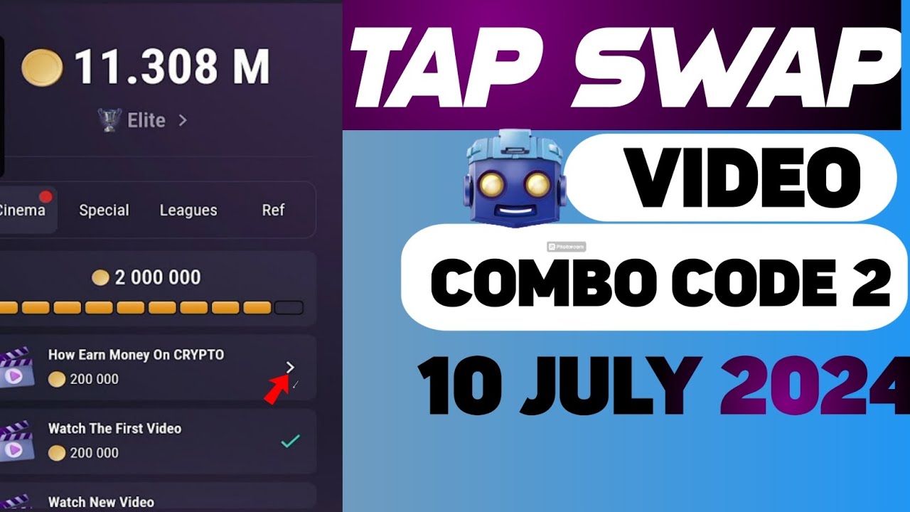 Tapswap daily code today | 10 July Tapswap Video code 2 - YouTube