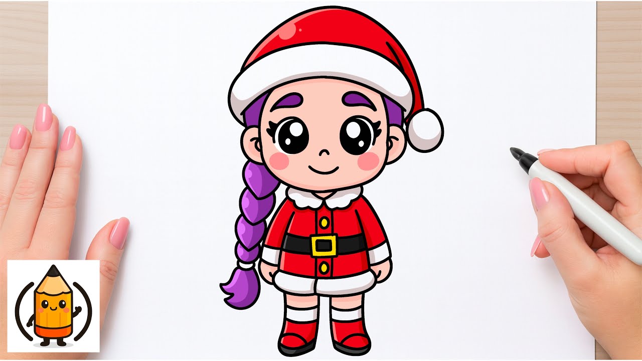 How To Draw Rumi Christmas Edition | K Pop Demon Hunters - YouTube
