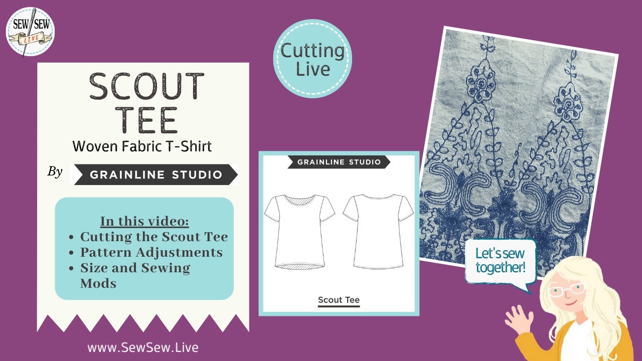 Scout Tee Cutting and Fitting- patternby Grainline Studio.....by Sew ...