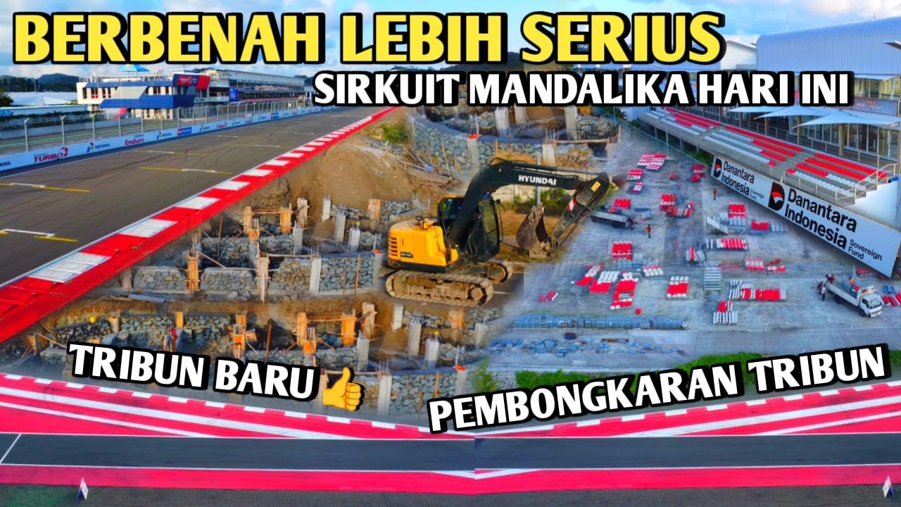 Nah ini dia😱!!! Tribun dibongkar👍Berbenah lebih serius sirkuit ...