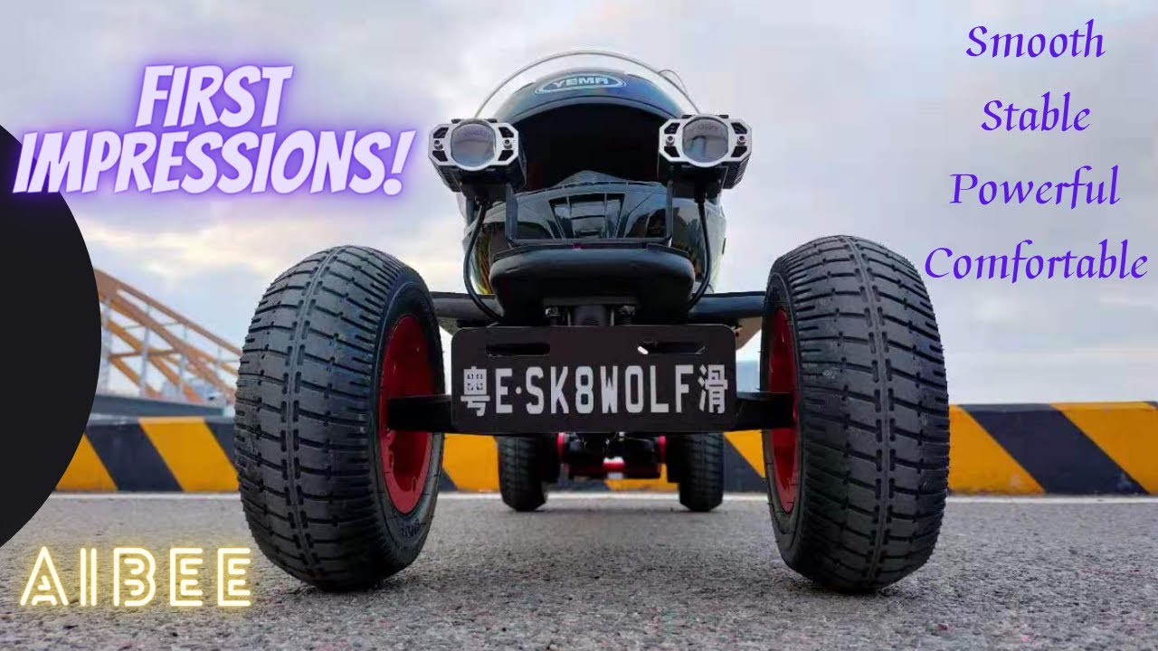 AIBEE 1000 electric skateboard - first look / first impressions ...