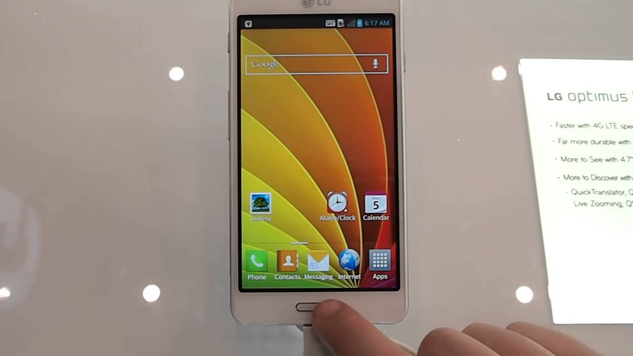 LG Optimus F7 hands-on - YouTube