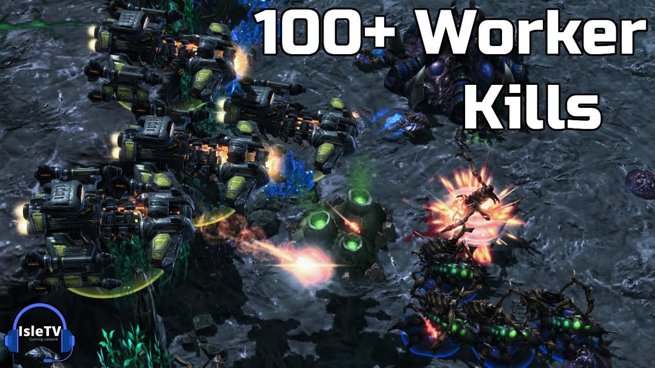 StarCraft 2: Battlecruisers and a Base Race (GuMiho vs Rogue) - YouTube