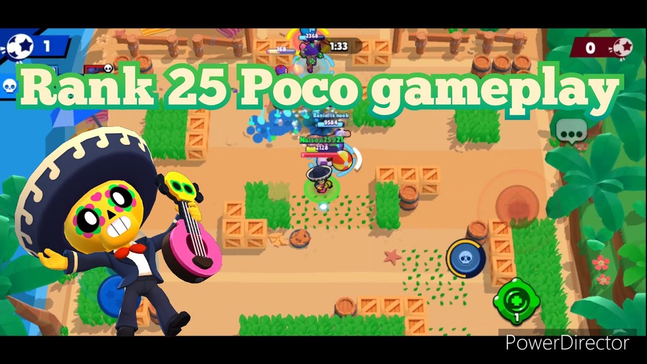 《Brawl Stars》Rank 25 Poco gameplay 🎶 (ft. yo) - YouTube