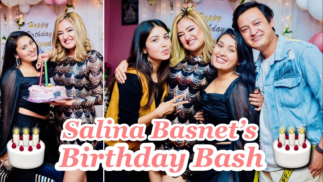 Birthday Party with Basnet Family | Salina Basnet’s Birthday Bash - YouTube