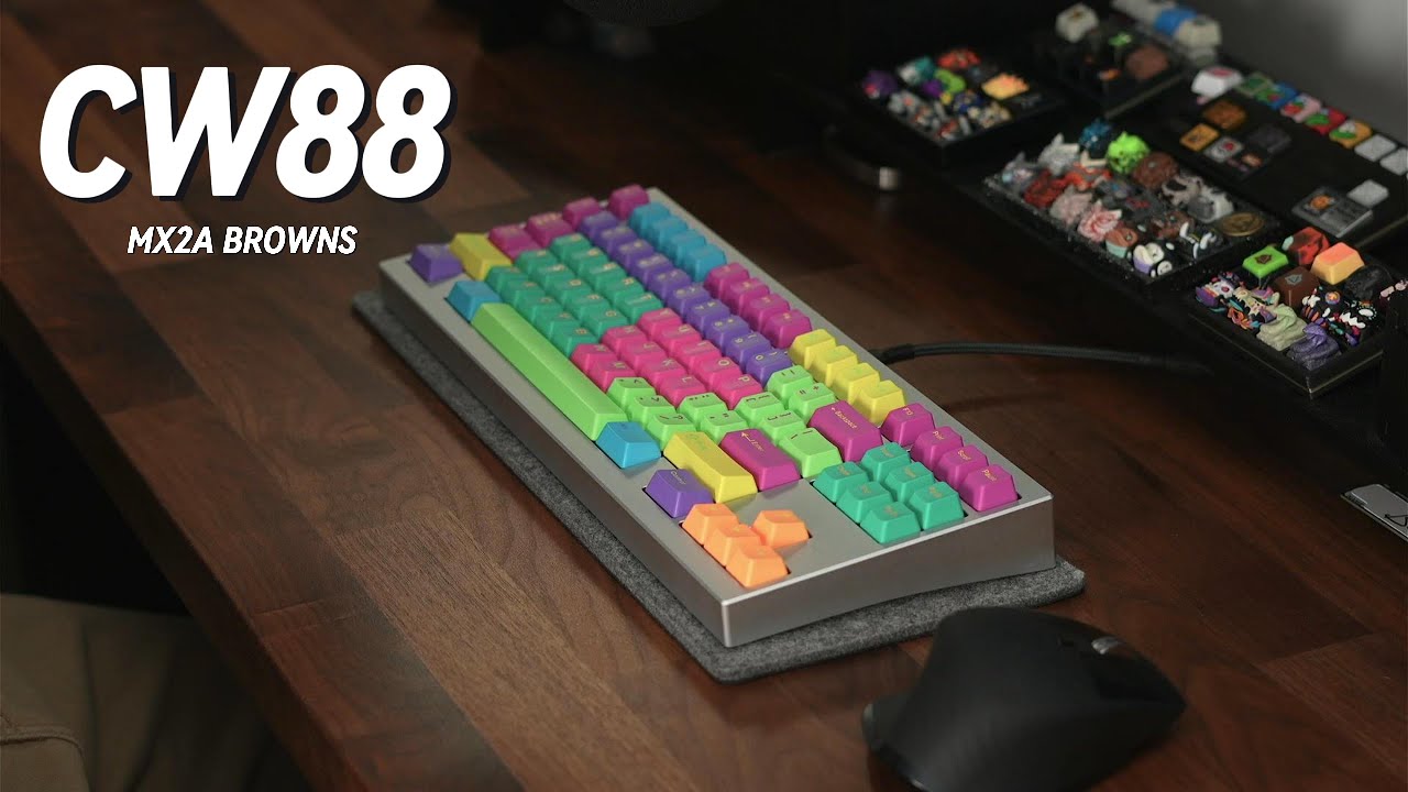 Cruelworld 88 with MX2A Brown switches - YouTube