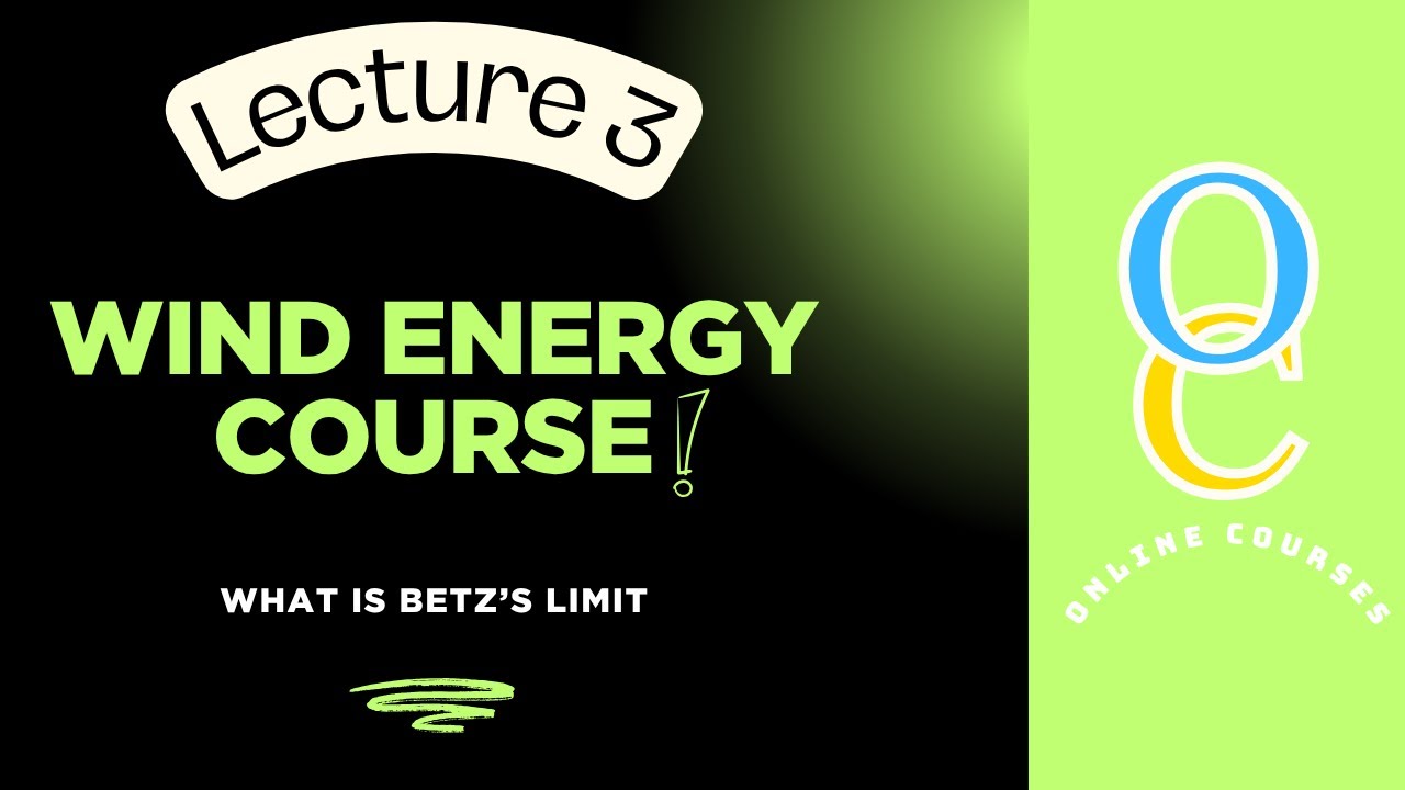 What is betz limit ? | Lecture 3 | Basics of wind energy - YouTube