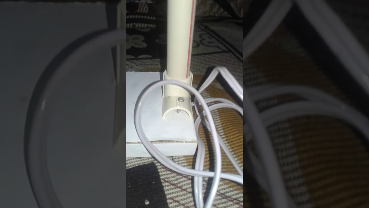 I make a table lamp with pvc pipe - YouTube