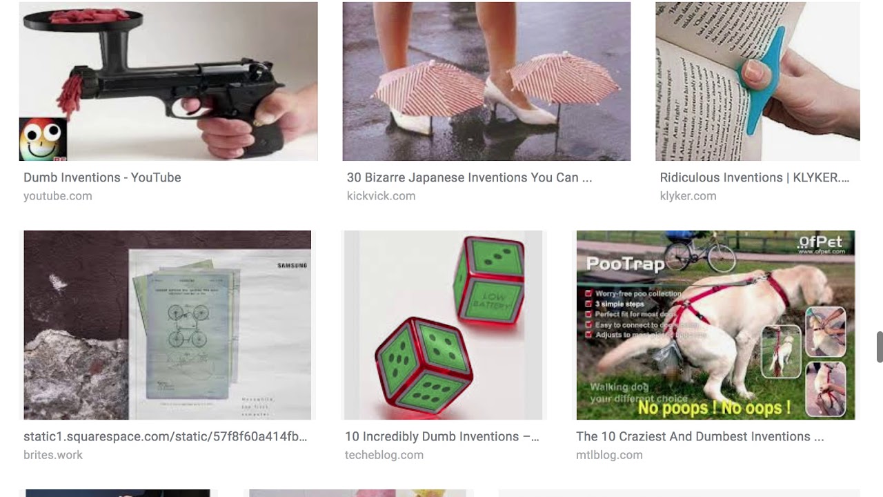 dumb inventions - YouTube