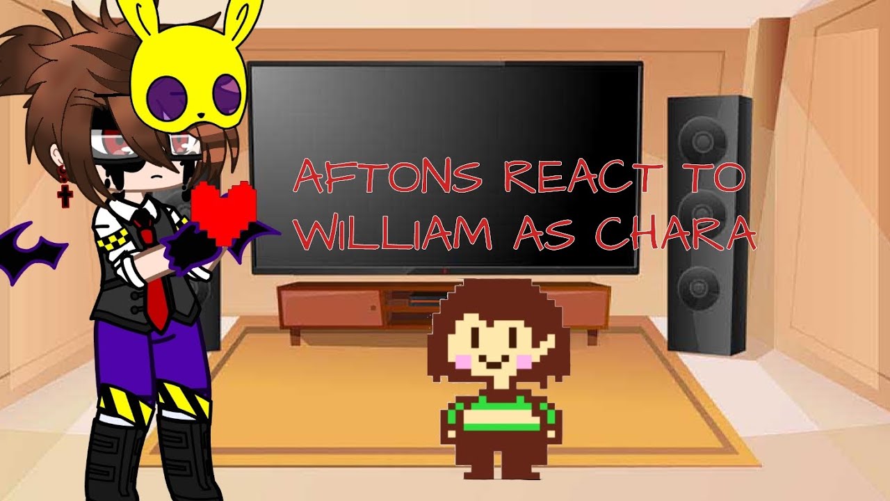 Afton family react to william as Chara || #fnaf x #undertale || #2025 ...