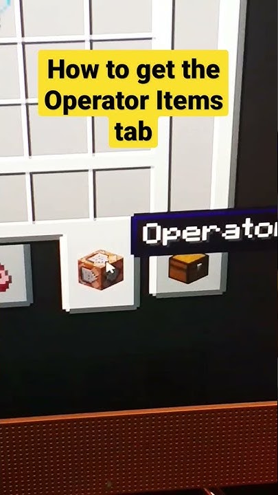 How to get the Operator Items tab! - YouTube