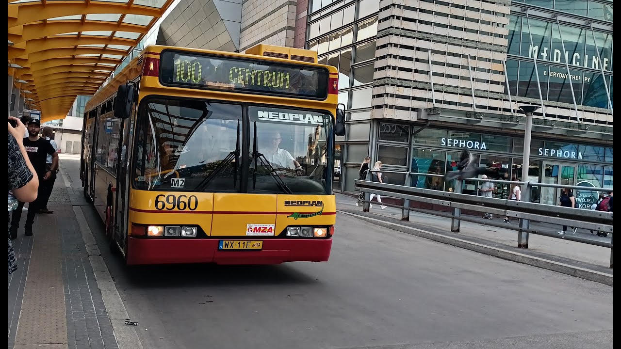 Neoplan N4020td #6960 MZA Warszawa na M2/100 - YouTube