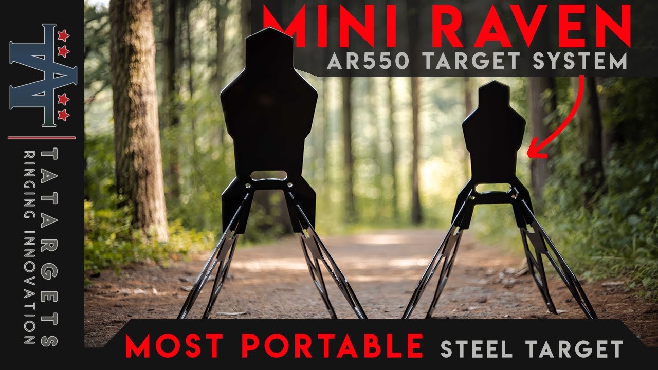 THE Most Portable AR550 Steel Target (Mini Raven Target) - YouTube