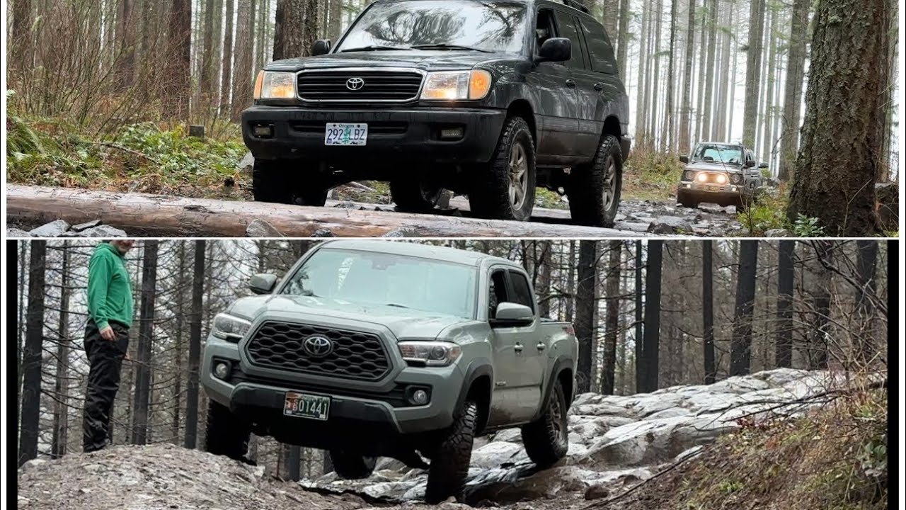 Tacoma TRD Off-Road / Land Cruiser 100 & Mitsubishi Pojero Mini - YouTube