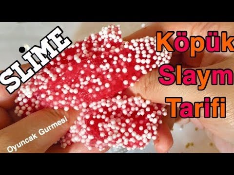 Meşhur Köpük instagram Slime Yapımı Kolay Tarif Kesin Sonuç