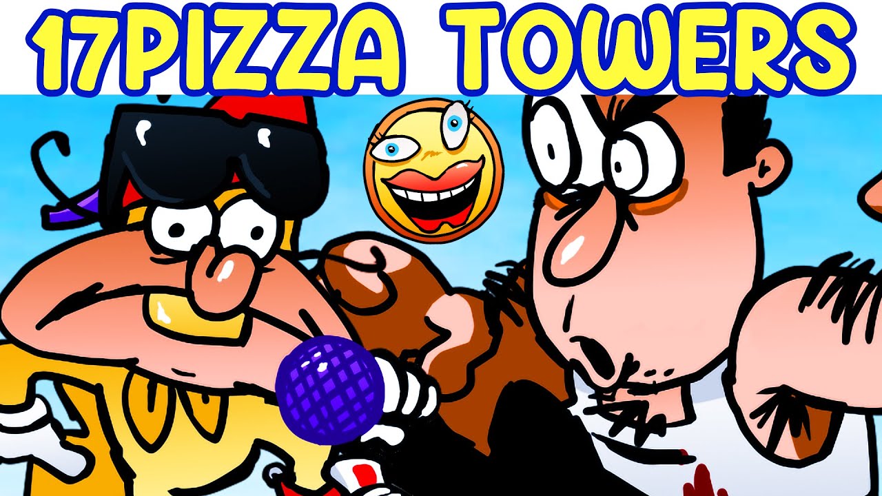 FNF PIZZA TOWER // Peppino vs The Noise // 5TOPPIN$ (17Bucks Style ...