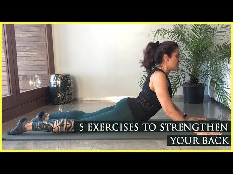 5 exercises to strengthen your back I No Equipment