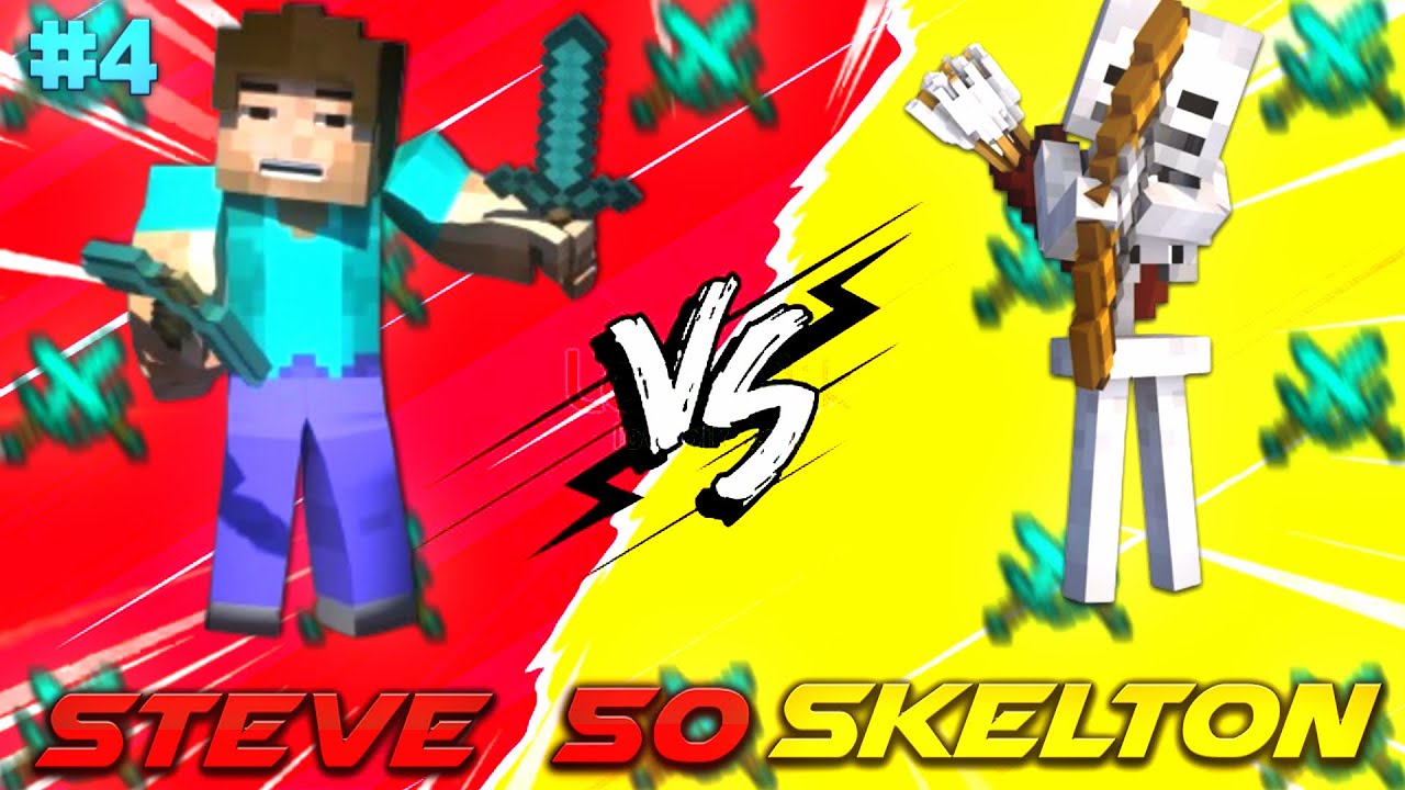 Steve ki Jung 50 Skeletons ke Saath!⚔️ | Minecraft - YouTube