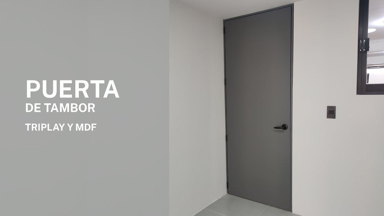 Puerta con Triplay y MDF || Tutorial || Carpinteria - YouTube