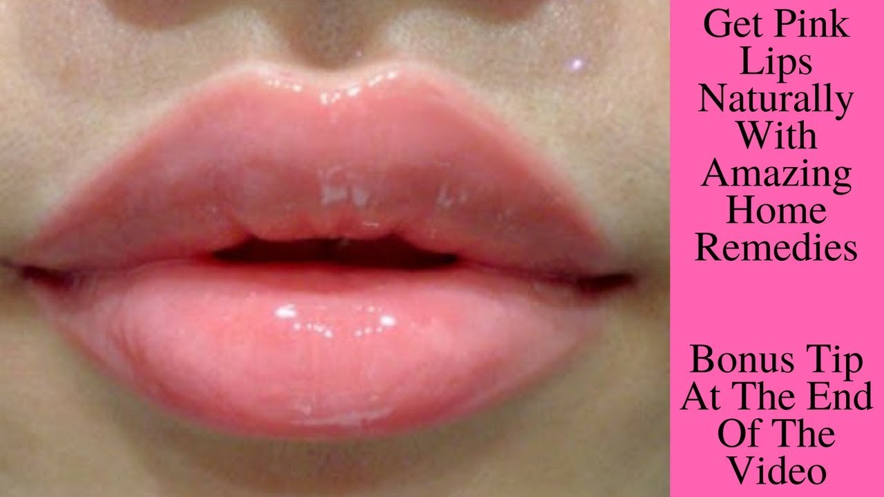 How to get pink lips/ Lighten dark lips naturally at home/ DIY miracle ...