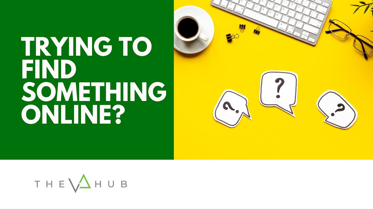 Trying to find something online? - YouTube