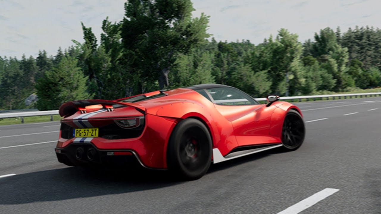 Cars Accelerating In BeamNG - Scintilla, SBR4, ETK 800... - YouTube