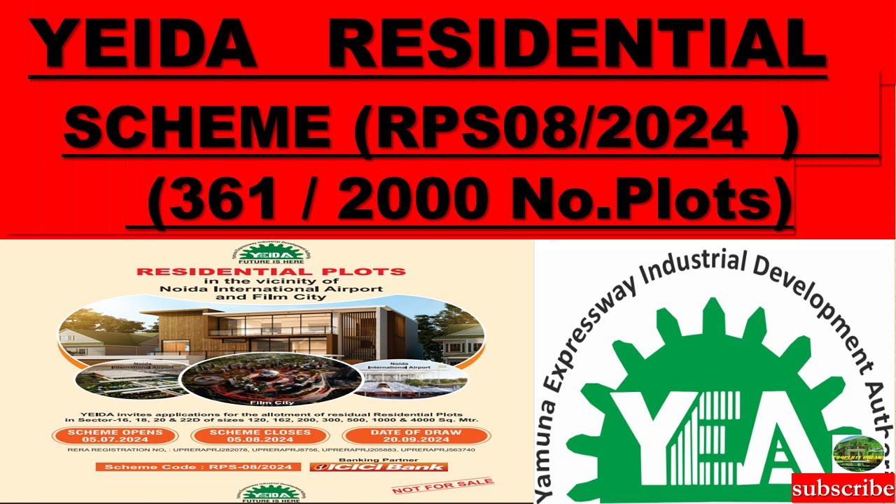 |RPS08 2024 YEIDA Residential Plot Scheme| 361 vs 2000 no. of plots ...