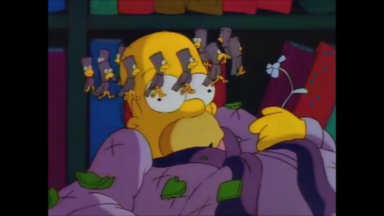 Homer VS The Raven - The Simpsons - YouTube