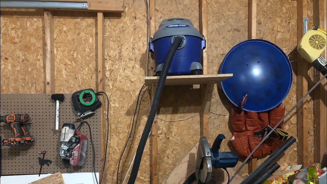 How to make a shop vac shelf (organization is key) - YouTube
