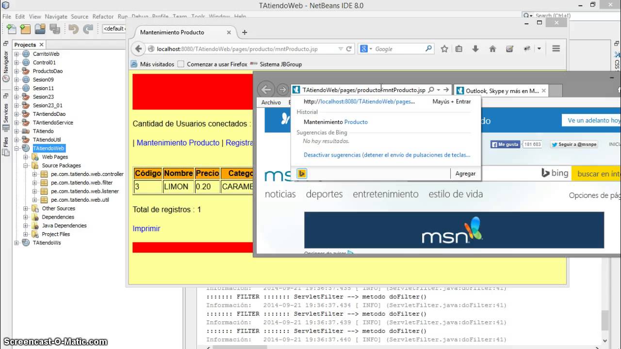 Sistema en Java para la UPC - YouTube