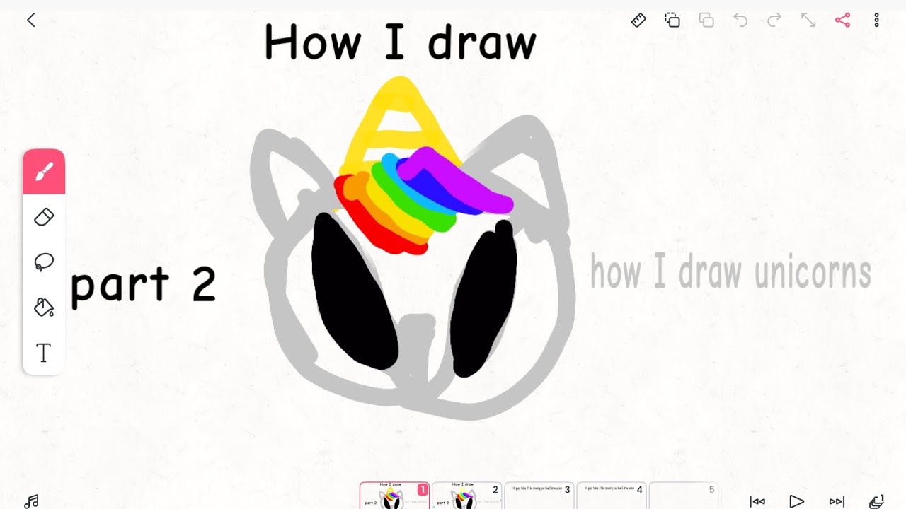 How I draw part 2 how I draw unicorns 🦄 - YouTube