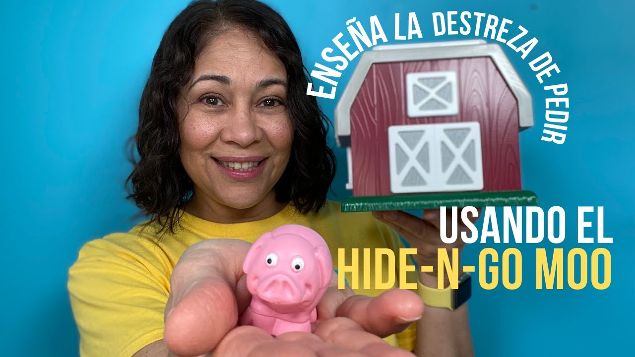 Enseña la destreza de pedir con el Hide-n-go Moo - YouTube