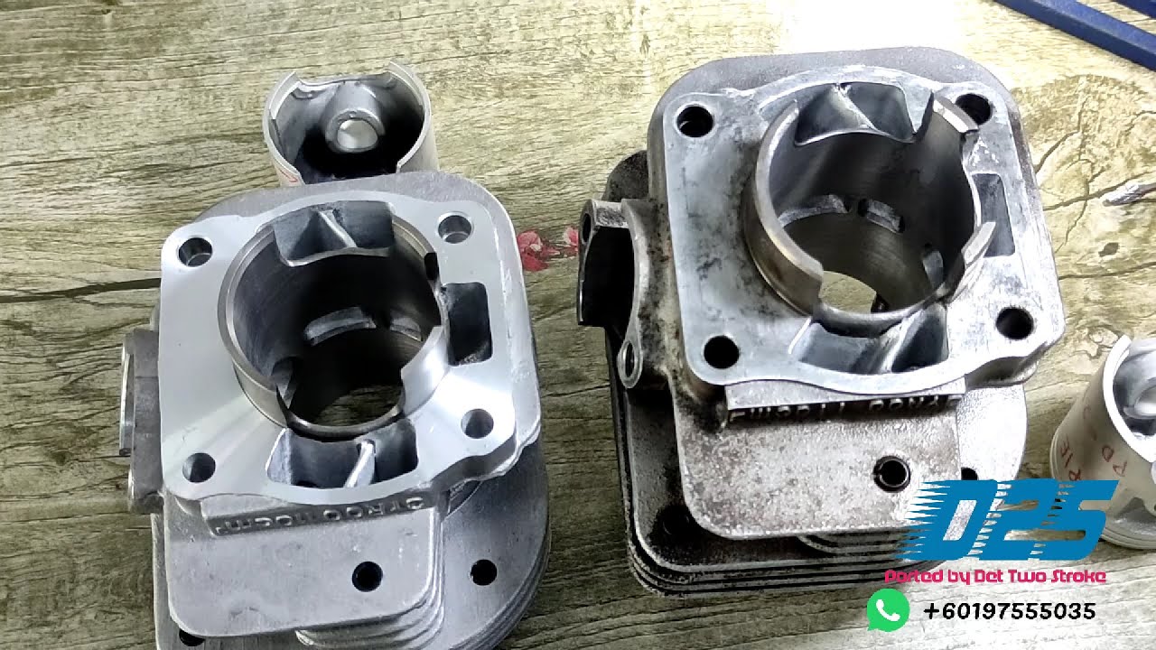 Beza block racing ss2 dengan block ori motor - YouTube