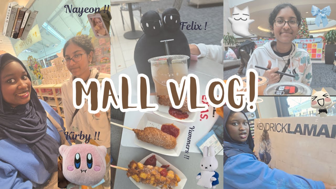 A mall trip | Corndogs, Miniso, Boba, record Store, and Pou ! 🧋🛍️🫧 ...