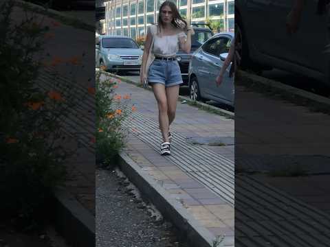 Beautiful street girl #fashion#summer#outfit#barbie#style#body#dress#nobra#shorts#topgirl