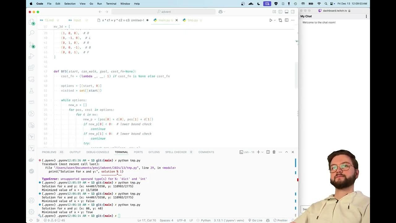 🎄 Solving Advent Of Code Day 13 live - YouTube