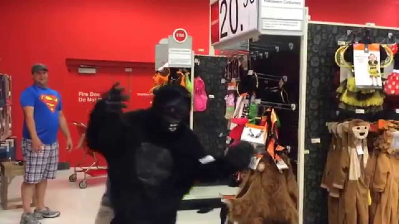 Fun in Target's Halloween Section - YouTube