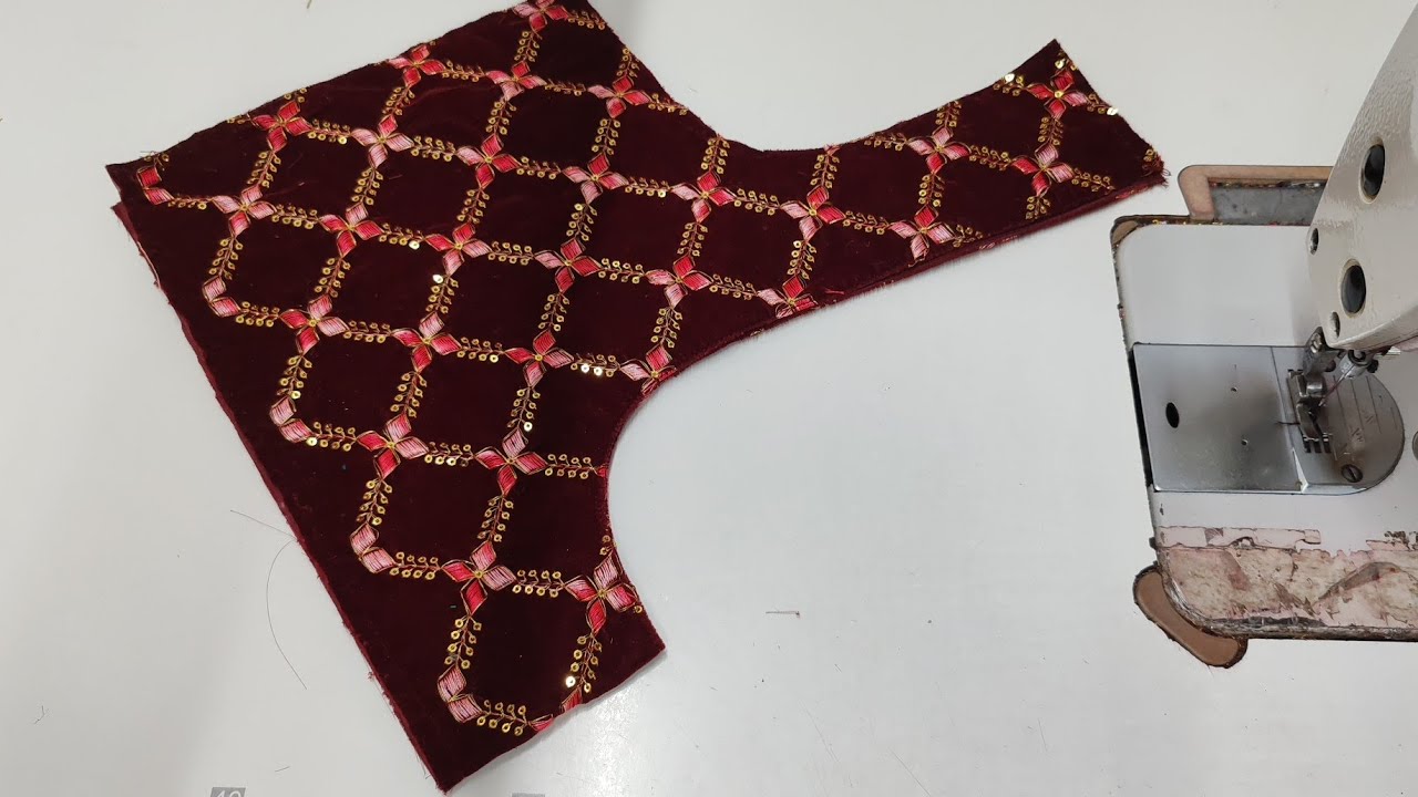 very simple blouse back neck design cutting and stitching #ms_rathi_designer - YouTube