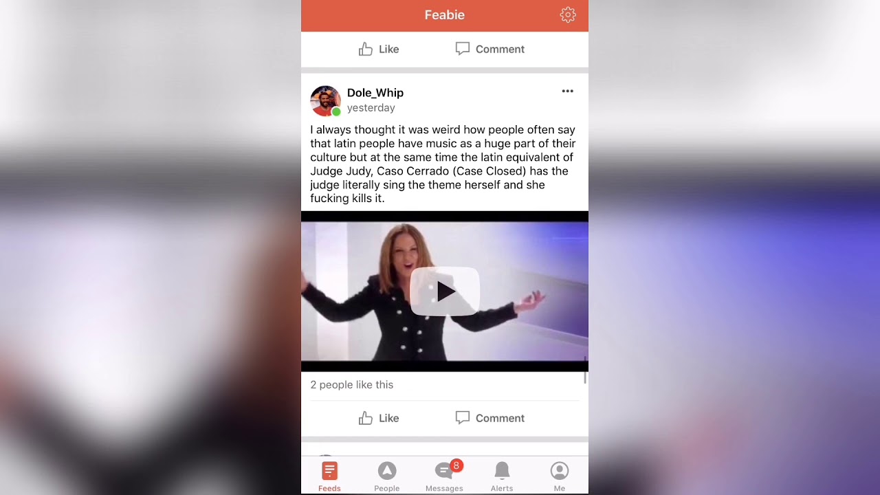 New Feabie App Preview: The Newsfeed - YouTube