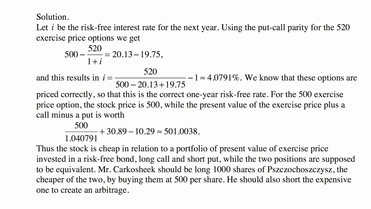 Exam MFE Exercise for July 25, 2017 - YouTube