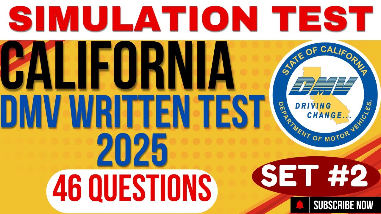 California DMV Written Test 2025 ( 46 REAL TEST Questions and Answers ...