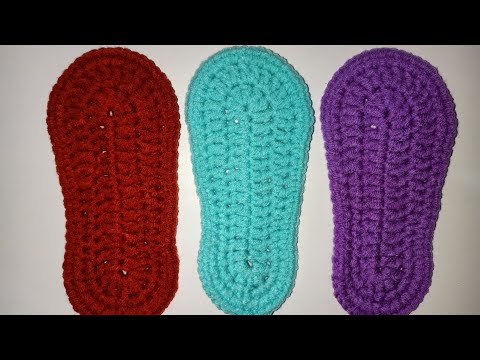 crochet shoe sole pattern 4-10months old size 13cm/5inches # ...