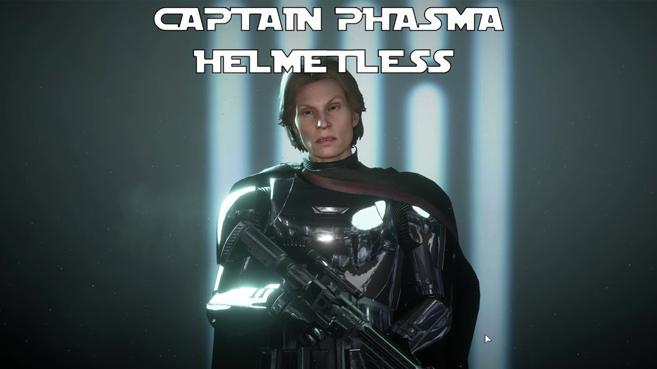 Capitan Phasma Helmetless Mod Showcase! (Battlefront 2) - YouTube